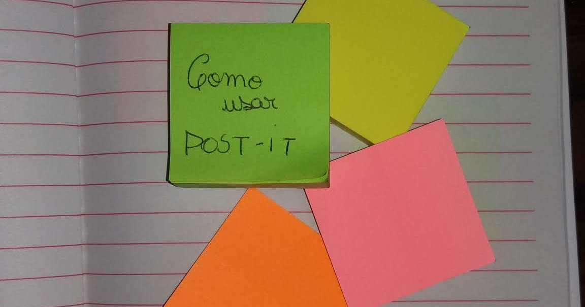 Como usar post-its? (How to use sticky notes?)
