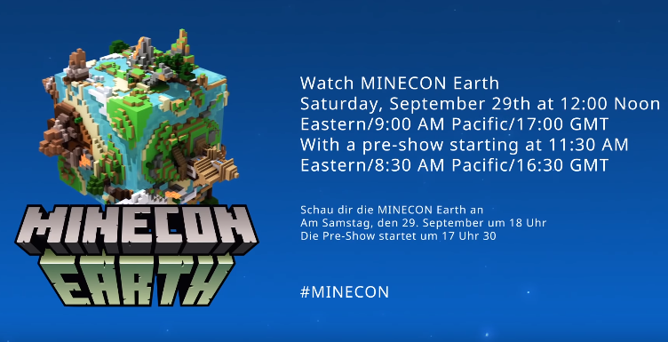 Live Streaming [DELAY] MINECON Earth 2018 - Inzaghi's Blog
