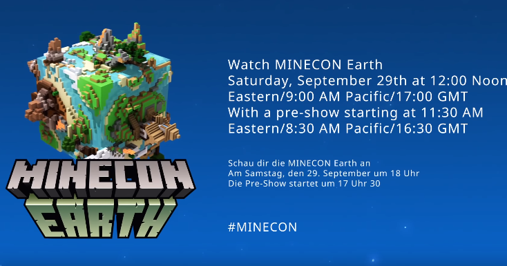 Live Streaming [DELAY] MINECON Earth 2018 - Inzaghi's Blog