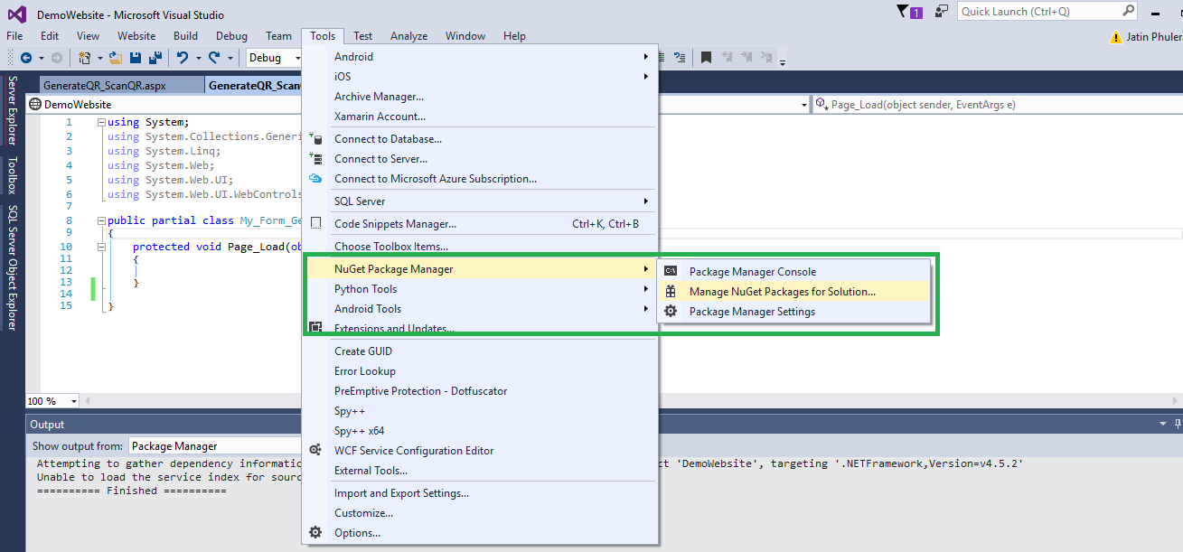 Generate And Read Qr Code In Aspnet Using C ~ Guruji Point Code You