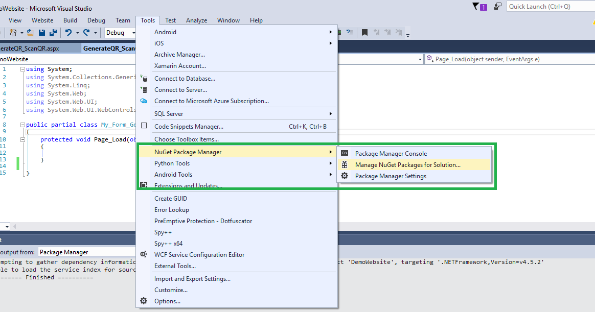 Generate And Read Qr Code In Aspnet Using C ~ Guruji Point Code You Want To Write