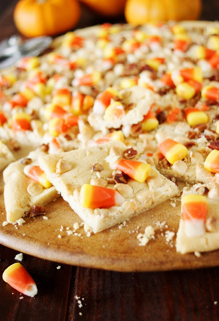Easy Candy Corn Slab Cookies | The Kitchen is My Playground