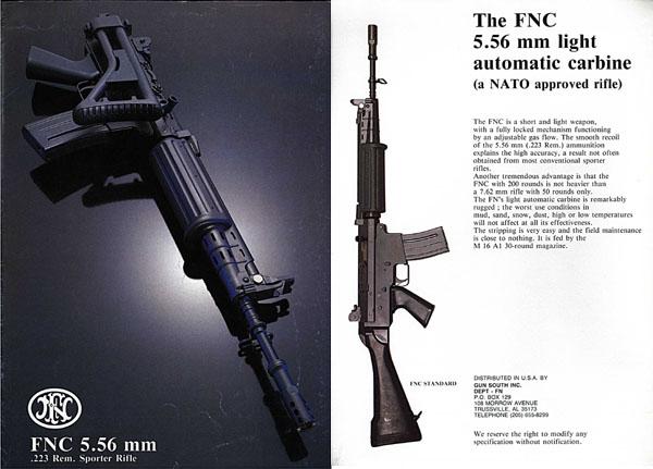 FN Herstal FN FNC 5.56x45mm Assault Rifle - World Military Photos ...