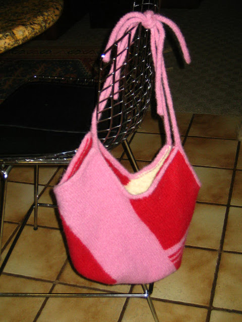 Marzipanknits: The Windmill Bag -- a hand knit converted to machine knit