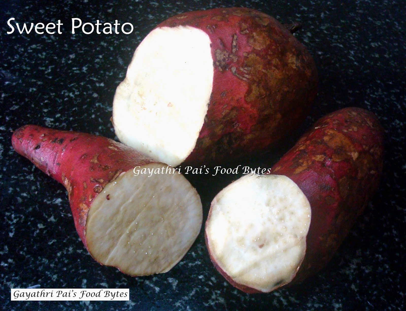 Gayathri Pai's Food Bytes: Kananga Kismuri (Sweet Potato / Genasu ...