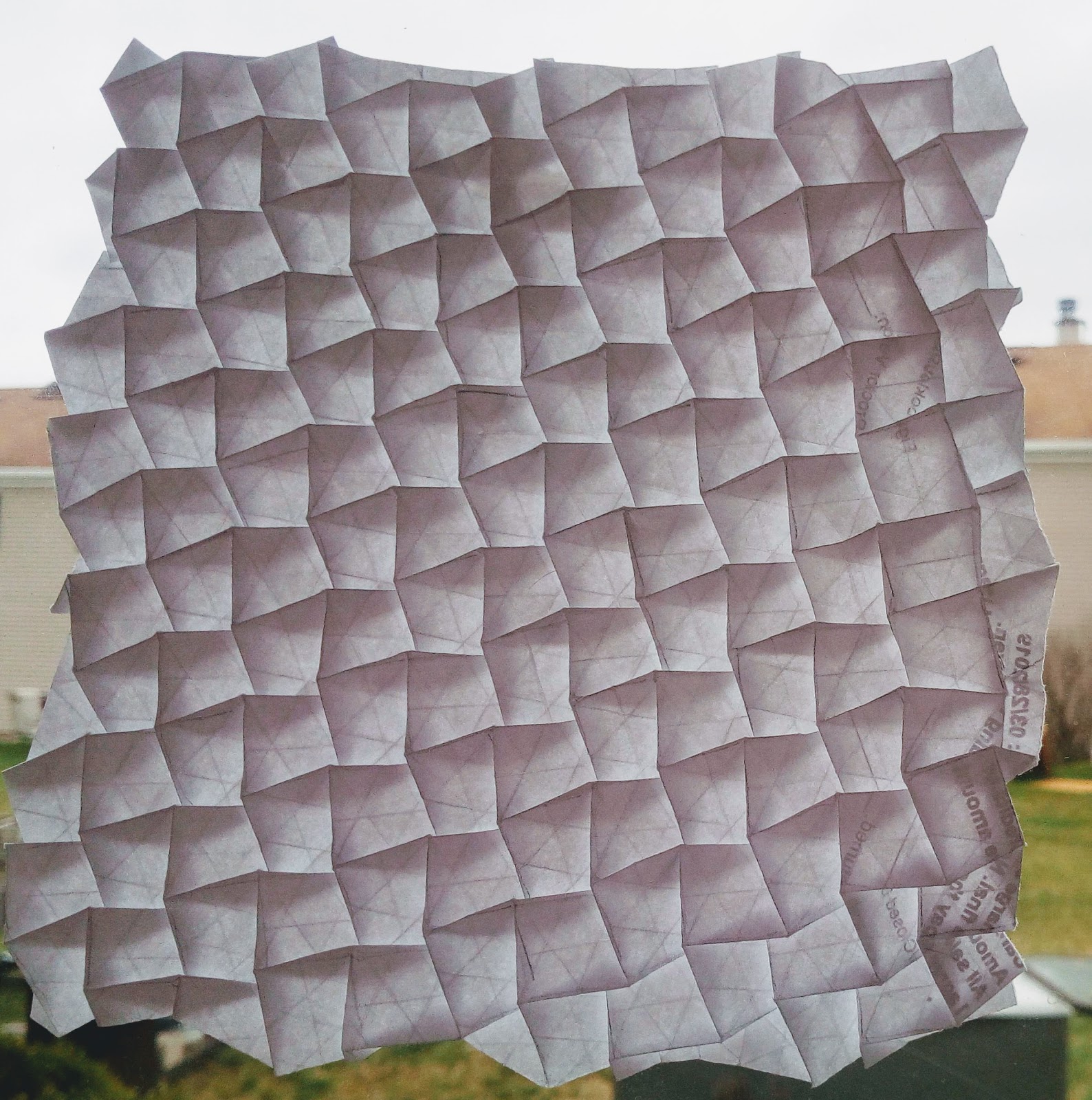 Magic Squares Origami Tessellation - Origami Tessellations