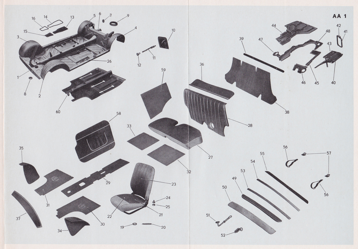 BZ's BMW Isetta 300's: Goggomobil T TS TL Parts Diagrams