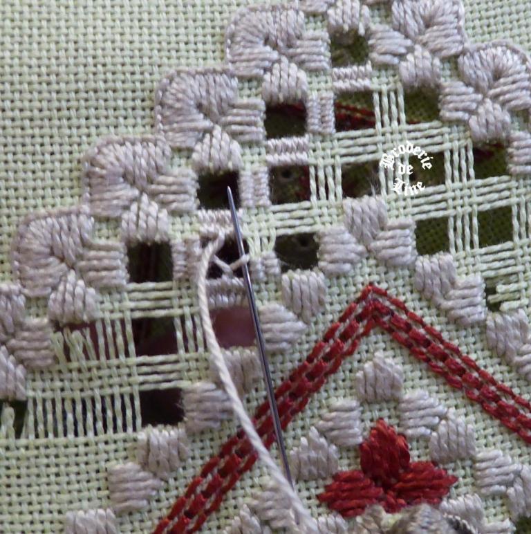 Linoupatchbrode: Tuto point d'esprit hardanger