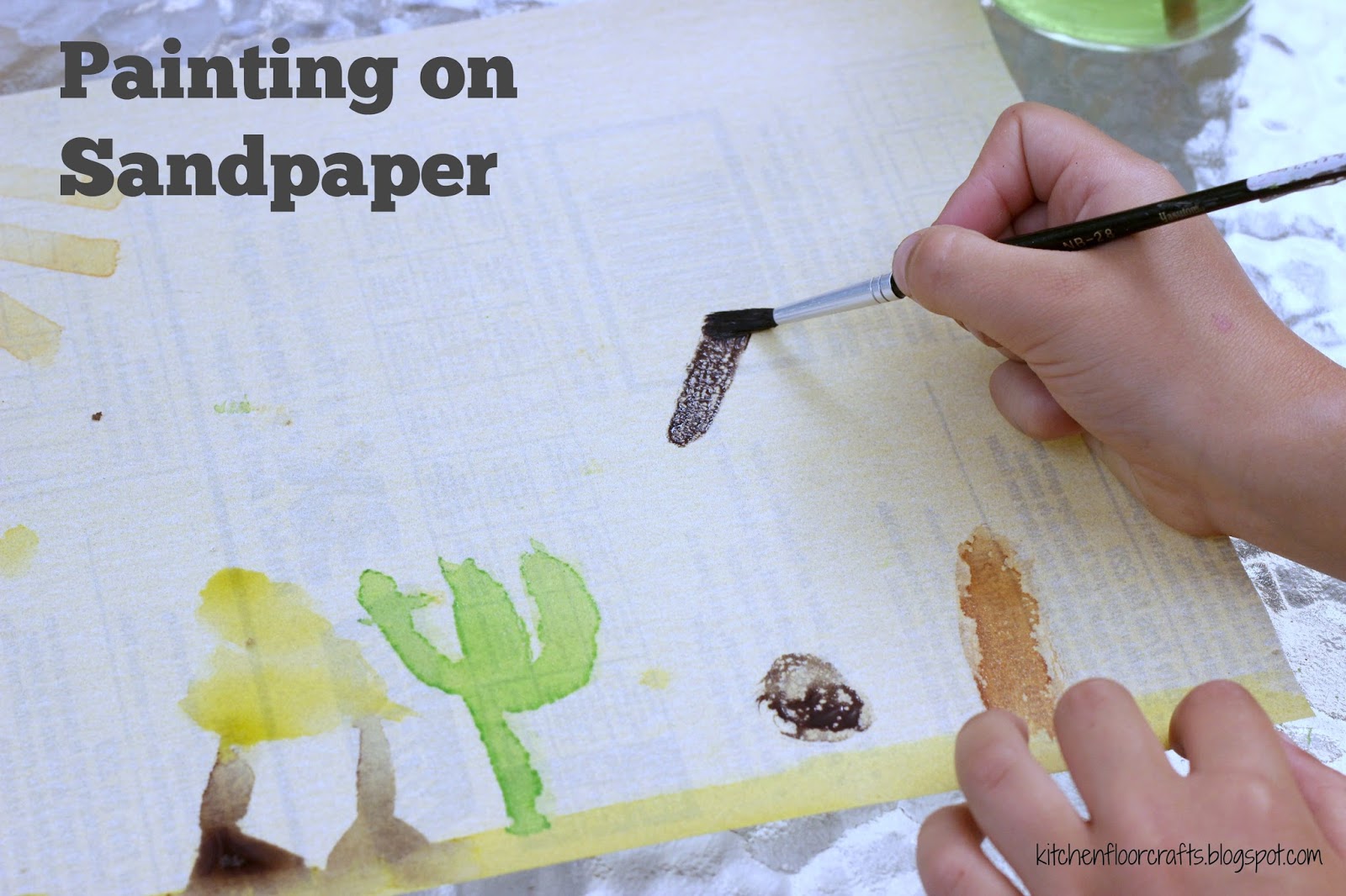 Kitchen Floor Crafts: Desert Week (A Simple Summer Theme)