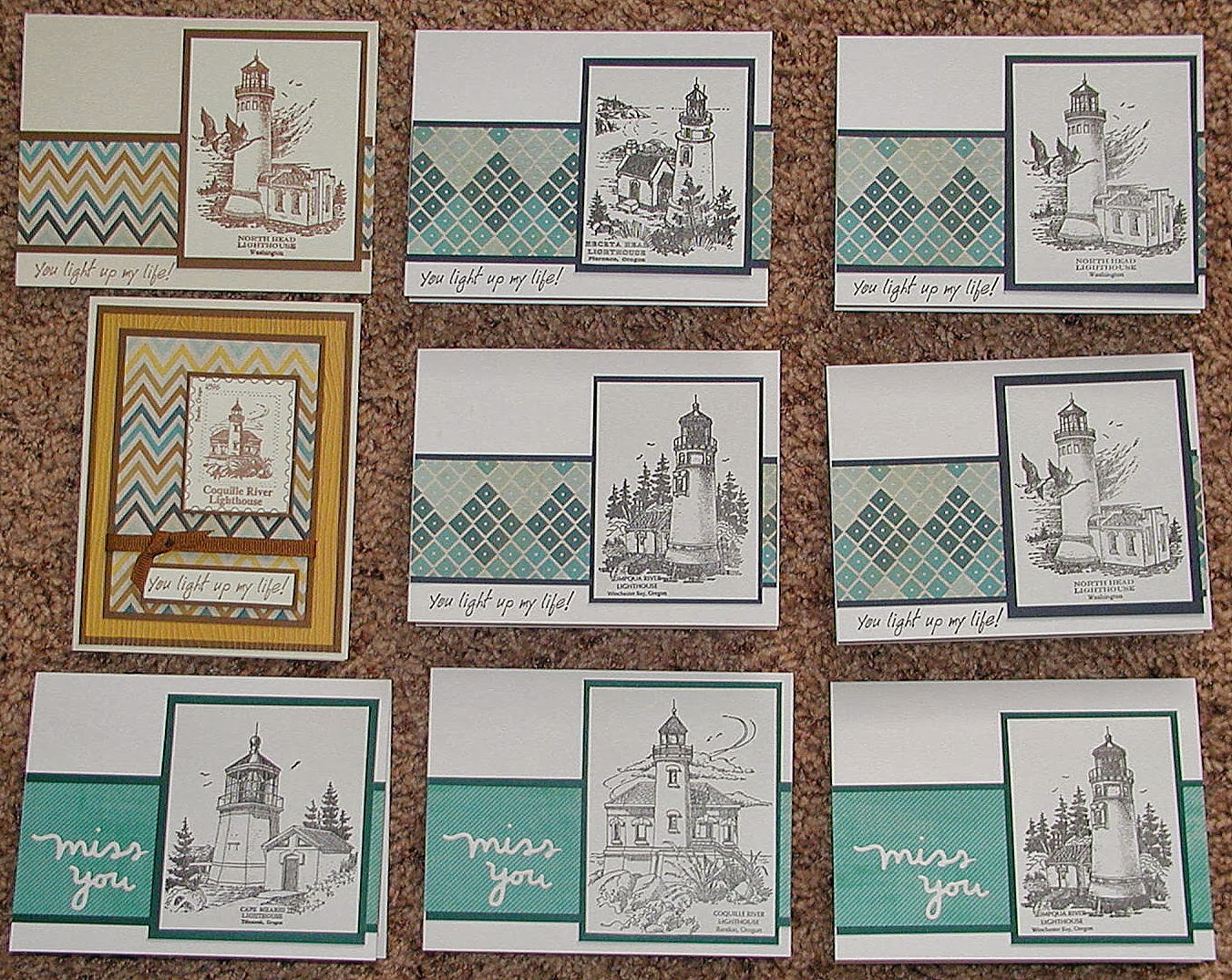Oldstamper Musings: Lighthouse cards