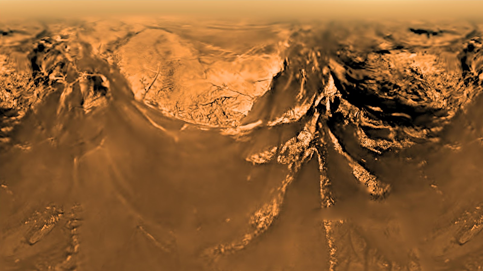 Titan Huygens Descent Movie Probe View