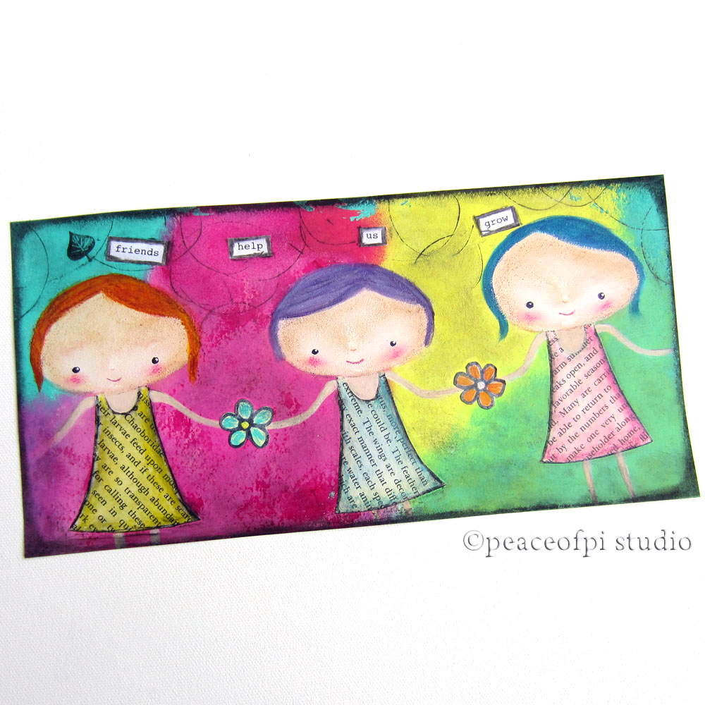 peaceofpi studio: Friends Art Journal Painting