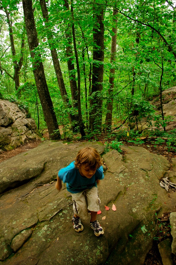 One State, Two Boys: Moss Rock Preserve - Hoover, Alabama - July 15, 2011