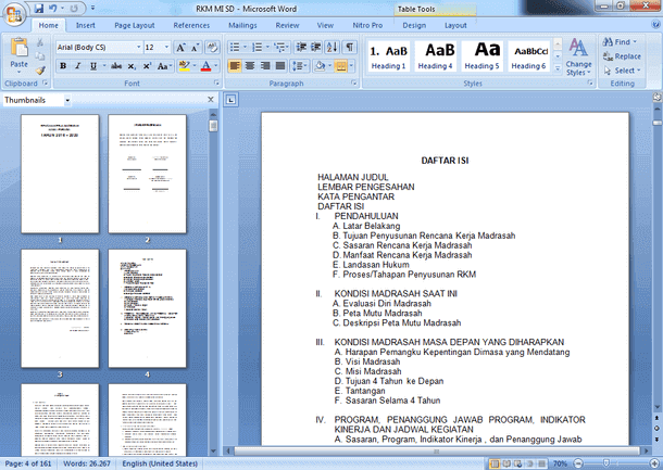 Contoh RKM/S dan RKT untuk SD/MI Terbaru - Blog Edukasi