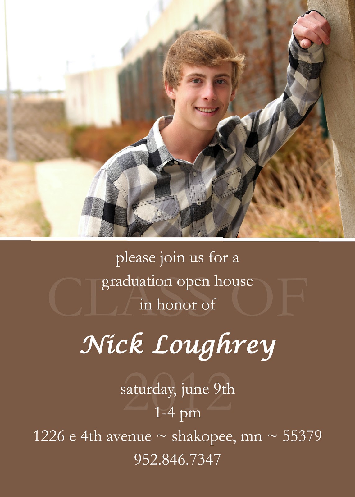 First Choice Photography: Senior Graduation Open House Cards