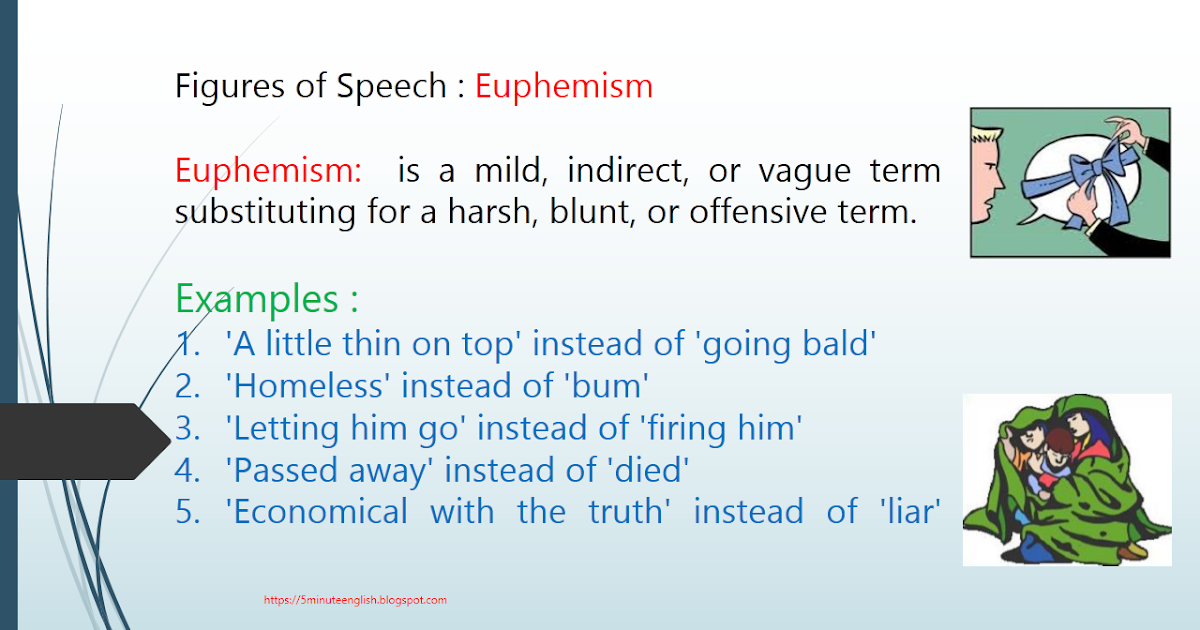 Figures of Speech : Euphemism - EnglishLanguageSpecialists