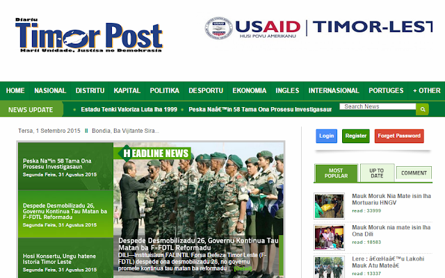 - TIMOR AGORA: DIÁRIU – TIMOR POST (divulgasaun Timor Agora)