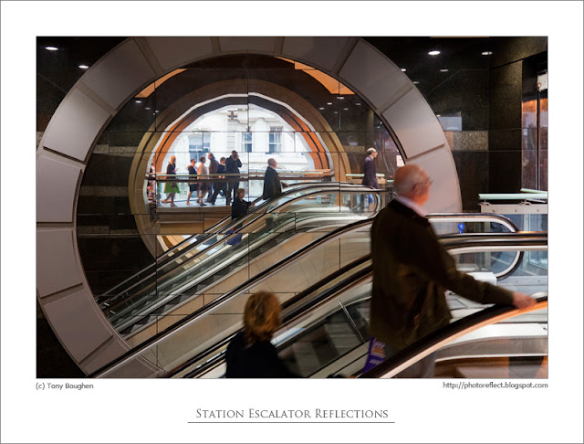 PhotoReflect: Charing Cross escalators