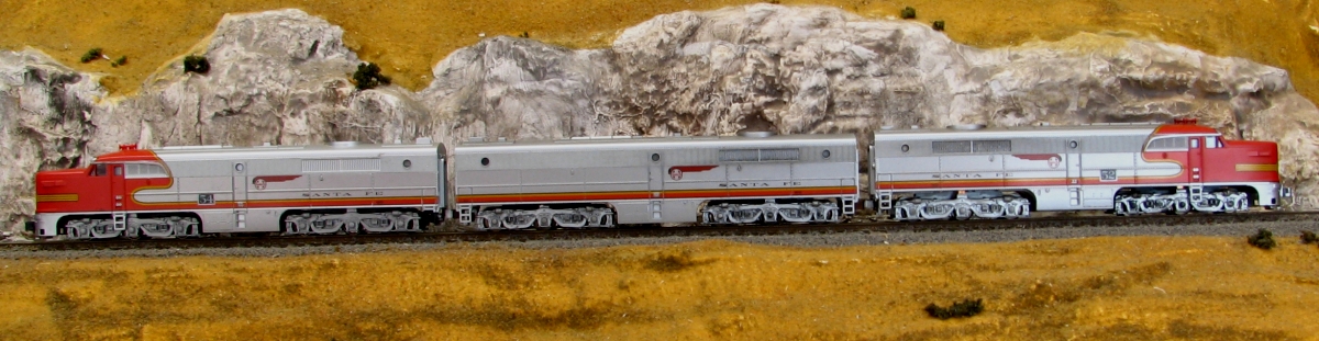 Needles Division Santa Fe RR N Scale: 1954 Santa Fe Grand Canyon #23