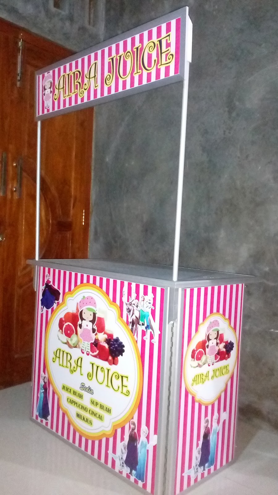 Booth Portable Rangka Aluminium Surabaya (MODEL D) | Rombong Portabel ...