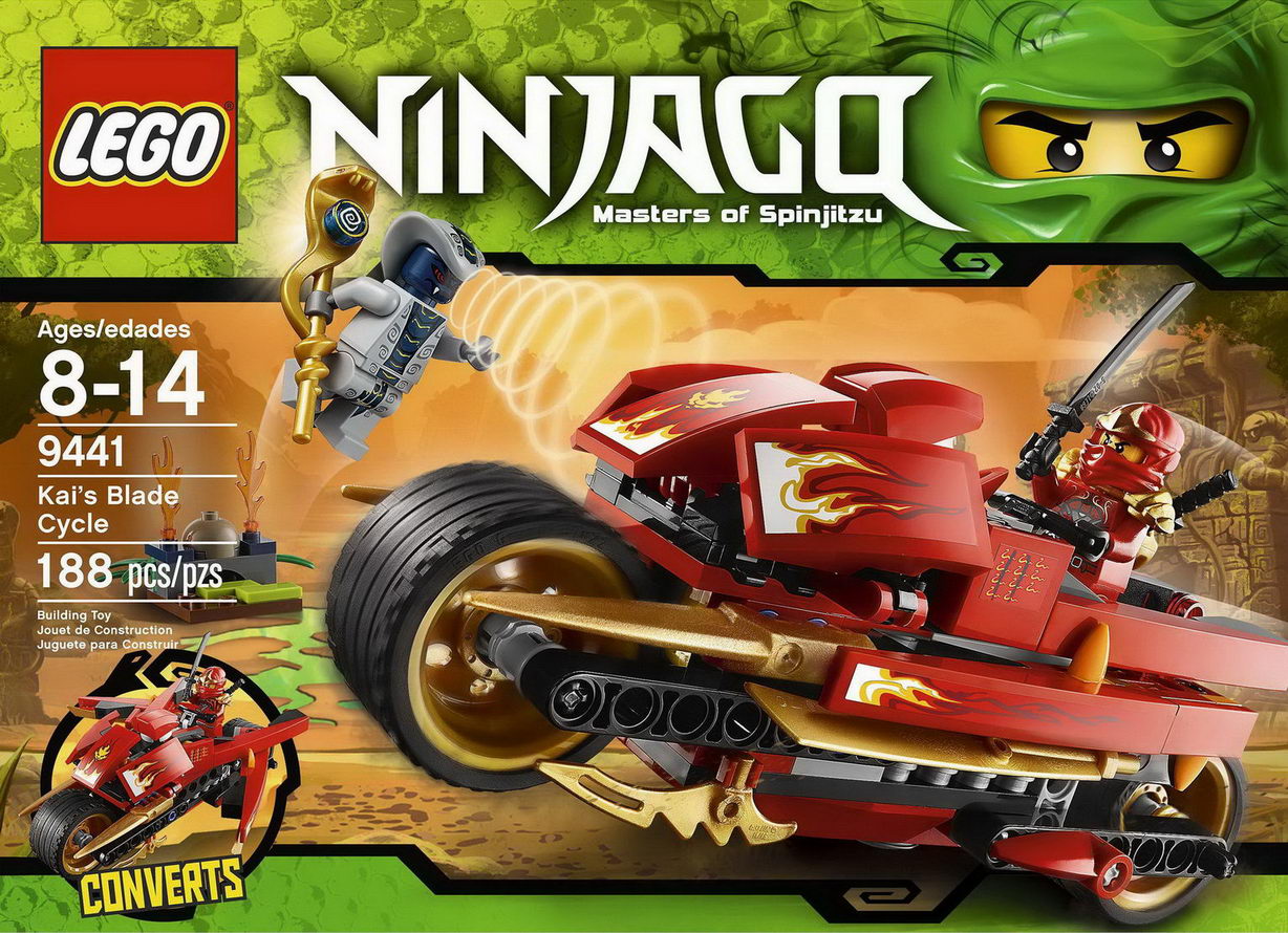 Lego Ninjago Kai's Blade Cycle Set 9441 New SEALED Rattla Kai ZX ...