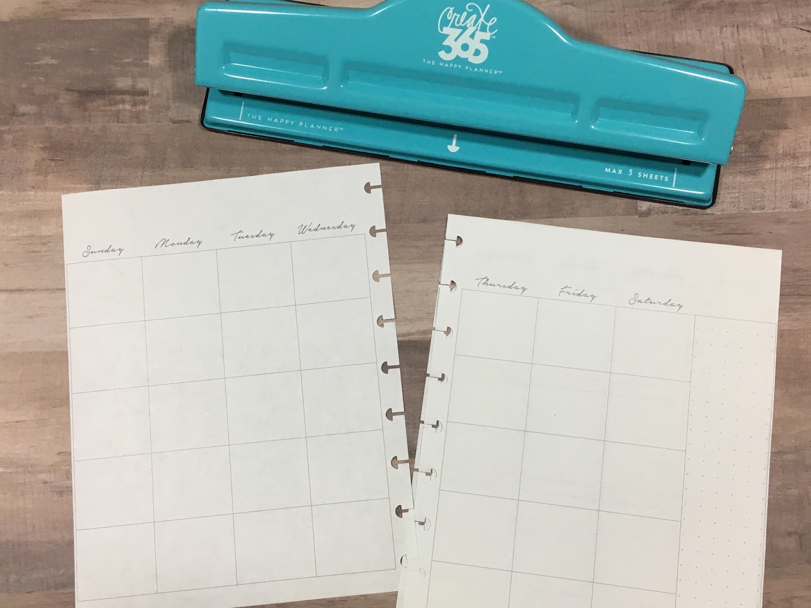 Free Planner Printable - Monthly Inserts - Ring/Discbound Printable | 3 ...