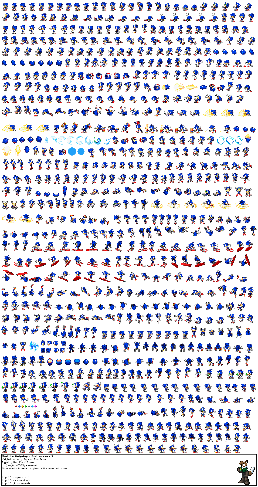 ANIMANGÁ 540: Sprites Sheets SONIC #1