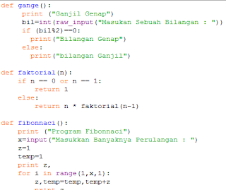 KODINGAN MEMBUAT FUNGSI PADA BAHASA PYTHON