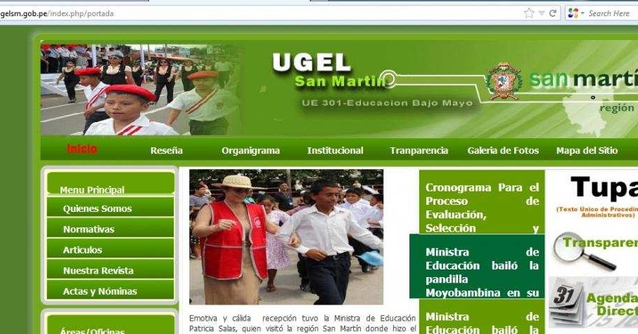 UGEL San Martín lanza página web: www.ugelsm.gob.pe | EDUCACIONENRED.PE