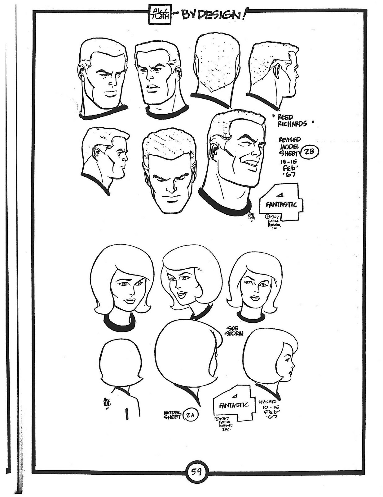 Cartoon Concept Design: Alex Toth Model Sheets