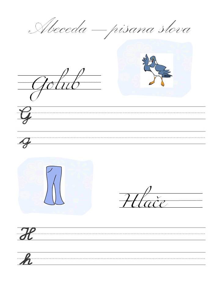 Zlatna djeca: Abeceda - pisana slova