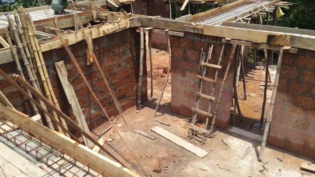 JOJU PAILY @ IRINJALAKUDA: FF Lintel Beam Shuttering Work 10-05-2014