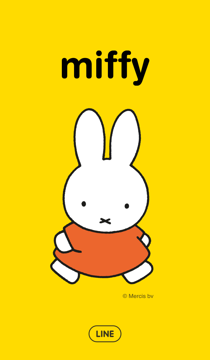 【J0002】【日本】【官方主題】【90】miffy（米飛兔） - 倚雲聽風～臺灣日本LINE貼圖代購