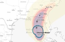 Mapas interactivos de la trayectoria del huracán Michael