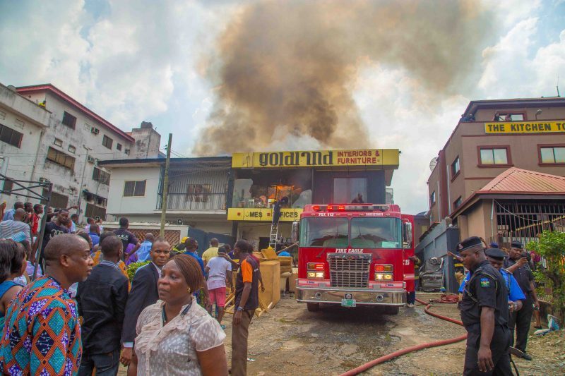 Photos Of Twin Building Destroyed By Fire Today ~ My News Time Blog