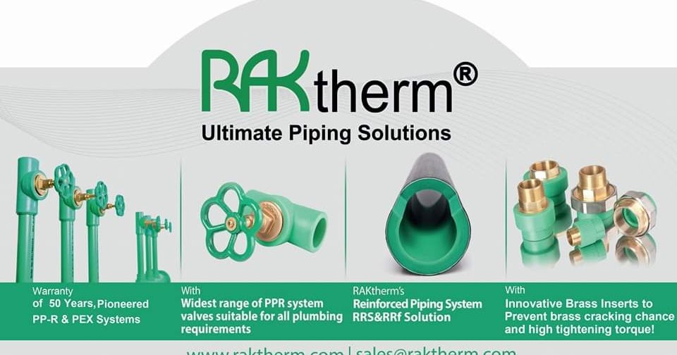 RAKtherm pprcaluminium and cold water pipes and fittings sole ...