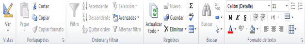 Microsoft Access 2010: Interfaz de Access 2010