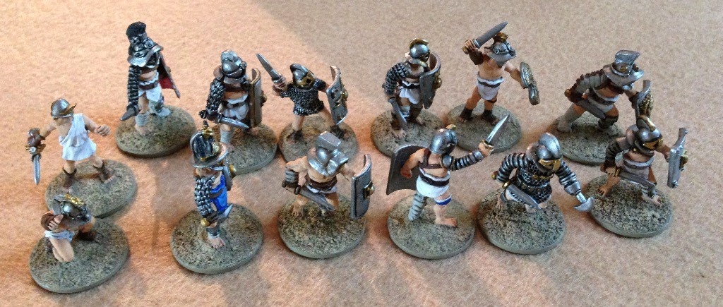 The Gamer's Table: Painted Gladiators 28mm