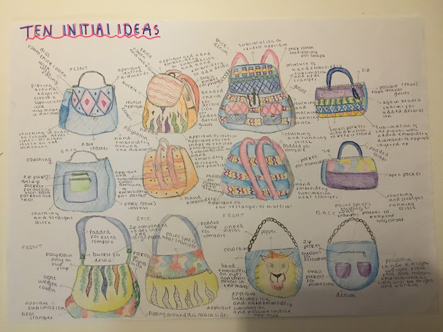 GCSE textiles initial ideas: