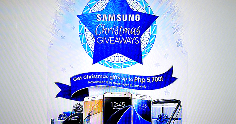 Samsung Christmas Giveaways 2016 Announced, Get Up To PHP 5700 Freebies ...