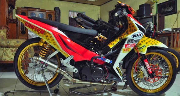 Gambar Modifikasi Supra X 125 Sederhana Terbaru Model Road Race Racing ...