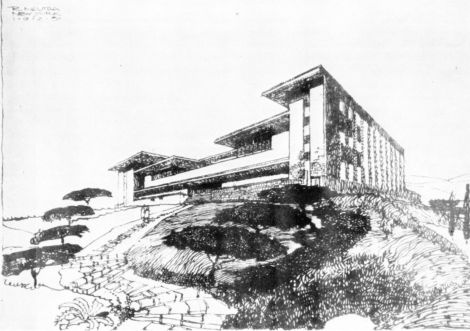 Samuel Gruber's Jewish Art & Monuments: Happy Birthday Richard Neutra ...