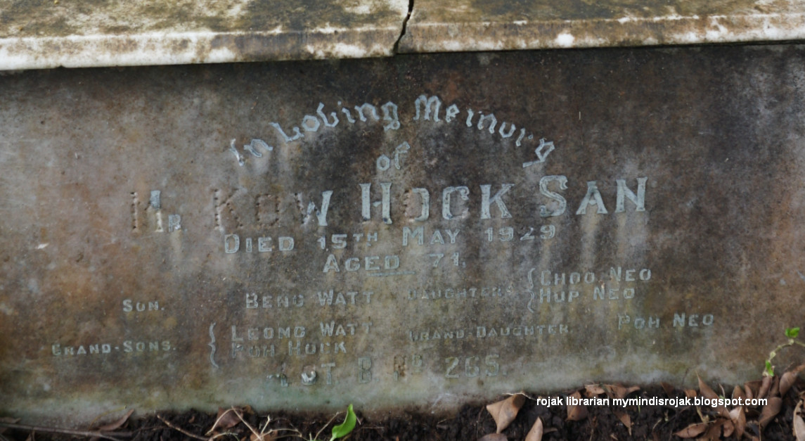 Kow Hock San and family (Bukit Brown)