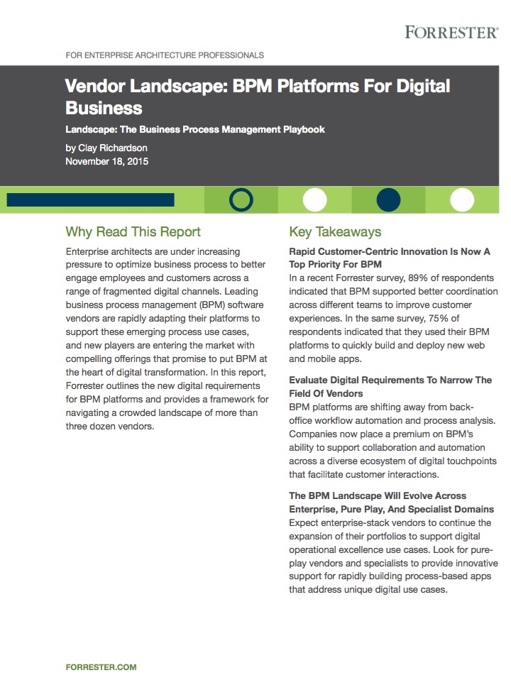 Libro Blanco sobre BPM - Gestión por Procesos: Forrester's Vendor ...