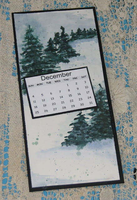 Ink Stains: 2016 Watercolor Technique Calendar - December