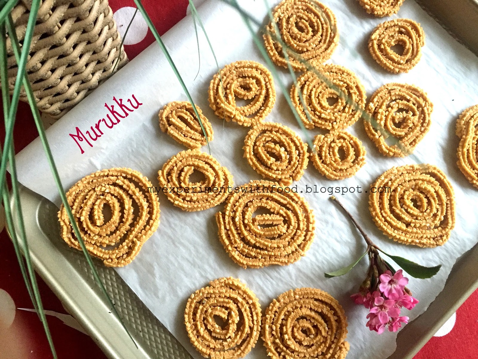 My Experiments With Food: Baked Butter murukku/ Chakli / Rice Flour ...