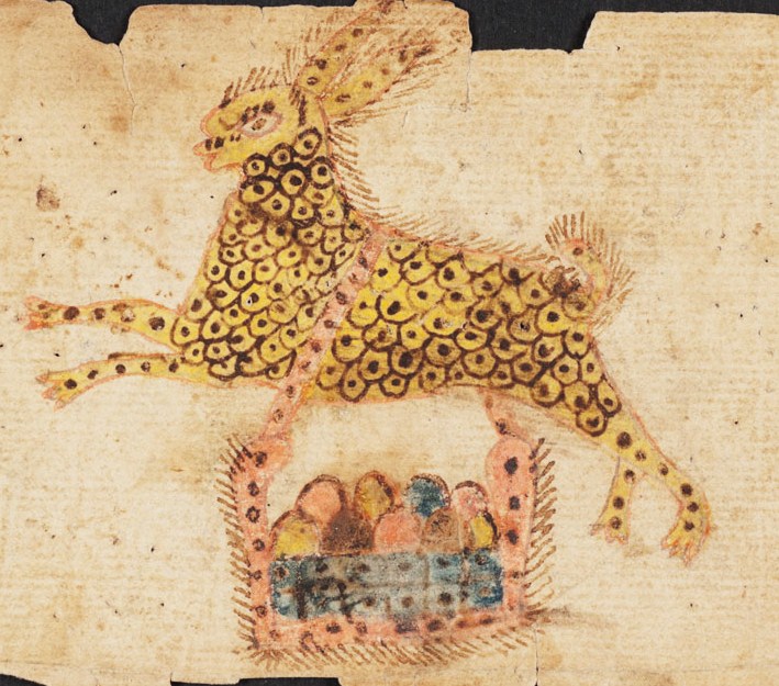 art gallery paintings : Easter Bunny - 18th-Century Pennsylvania Fractur