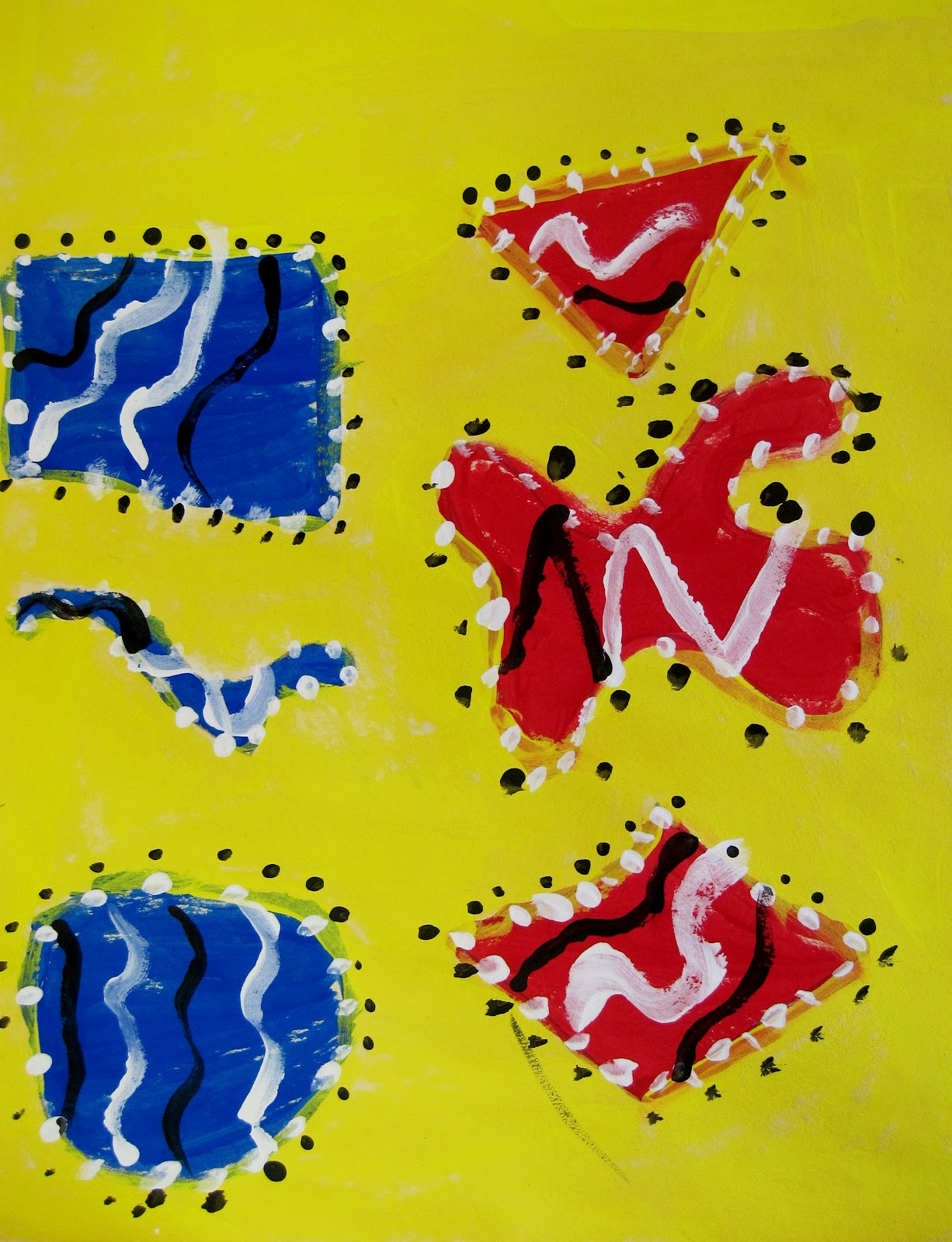 Barstow Art: Paintings using Primary Colors