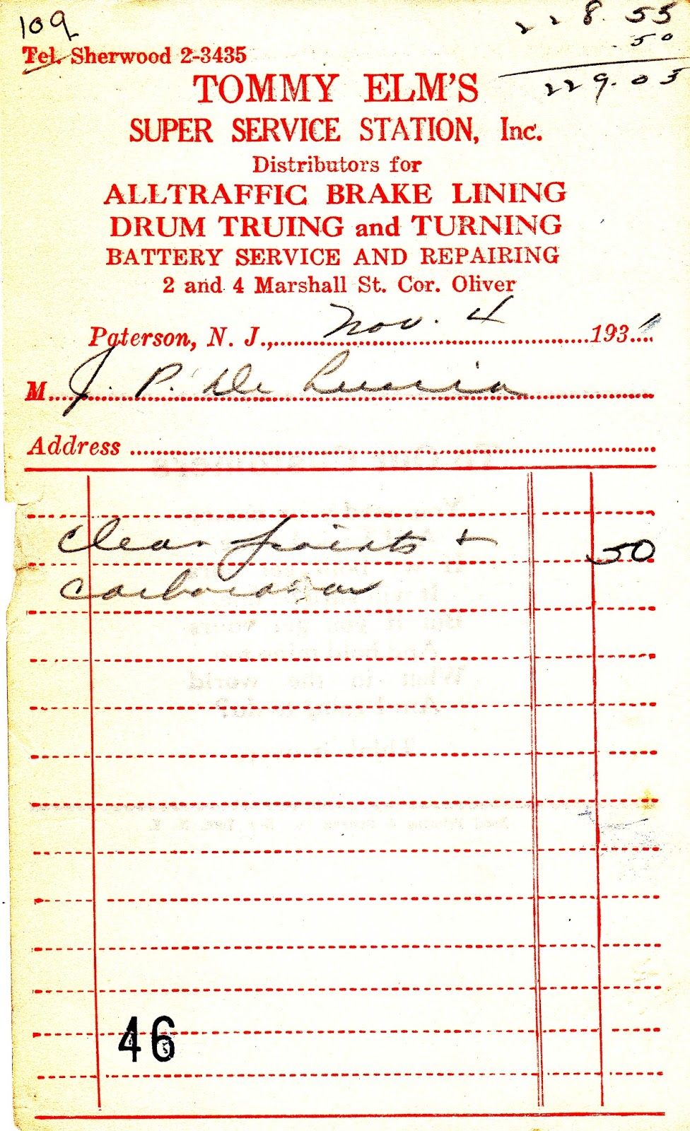 Boulevard de L'antique - Retro Scraps: Vintage Service Station Receipts