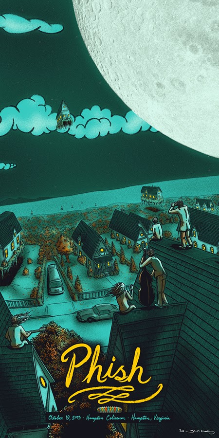 INSIDE THE ROCK POSTER FRAME BLOG: Phish Hampton Virgina James Flames ...